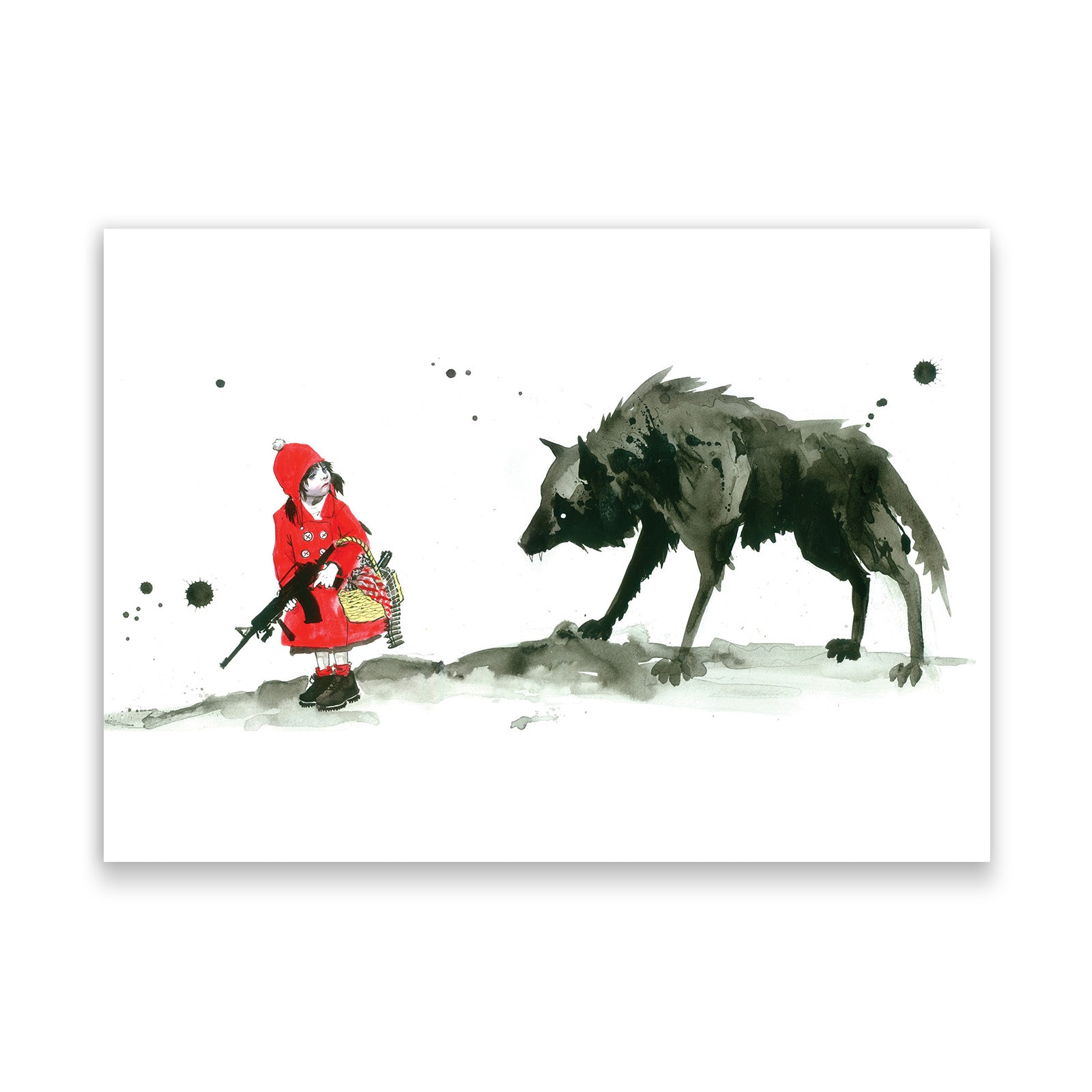 Red Riding Hood Art Card – Lora Zombie Studio